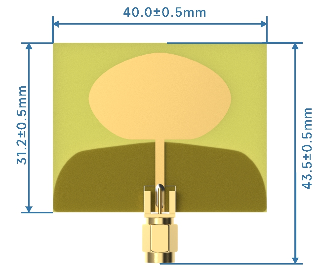 UWB Omnidirectional PCB Antenna-RF antenna UWB-PCB-X
