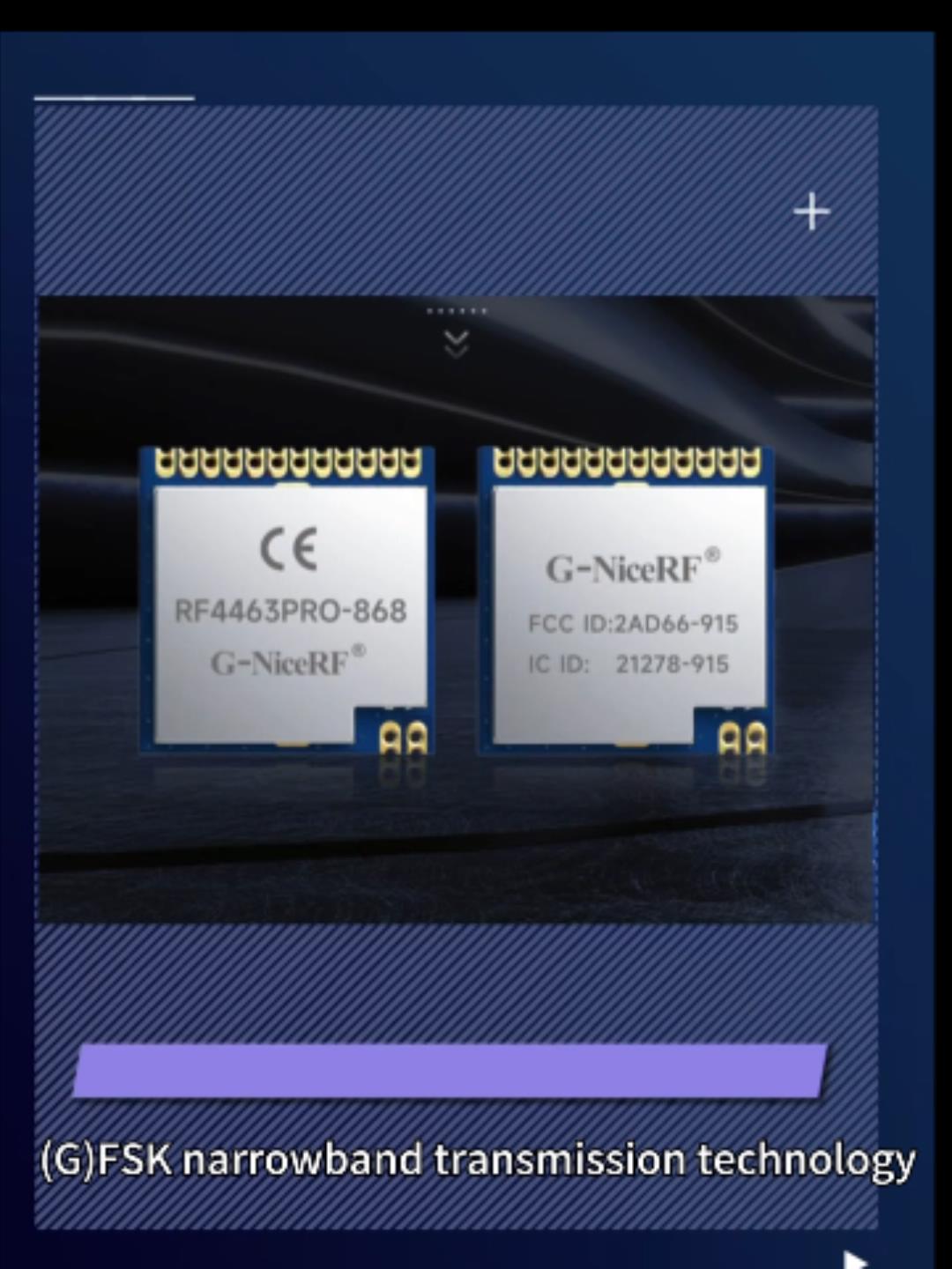 RF4463PRO-868 : Si4463 CE-RED Certified 100mW 868MHz RF Module With 10PPM Crystal-Nicerf-FSK ...