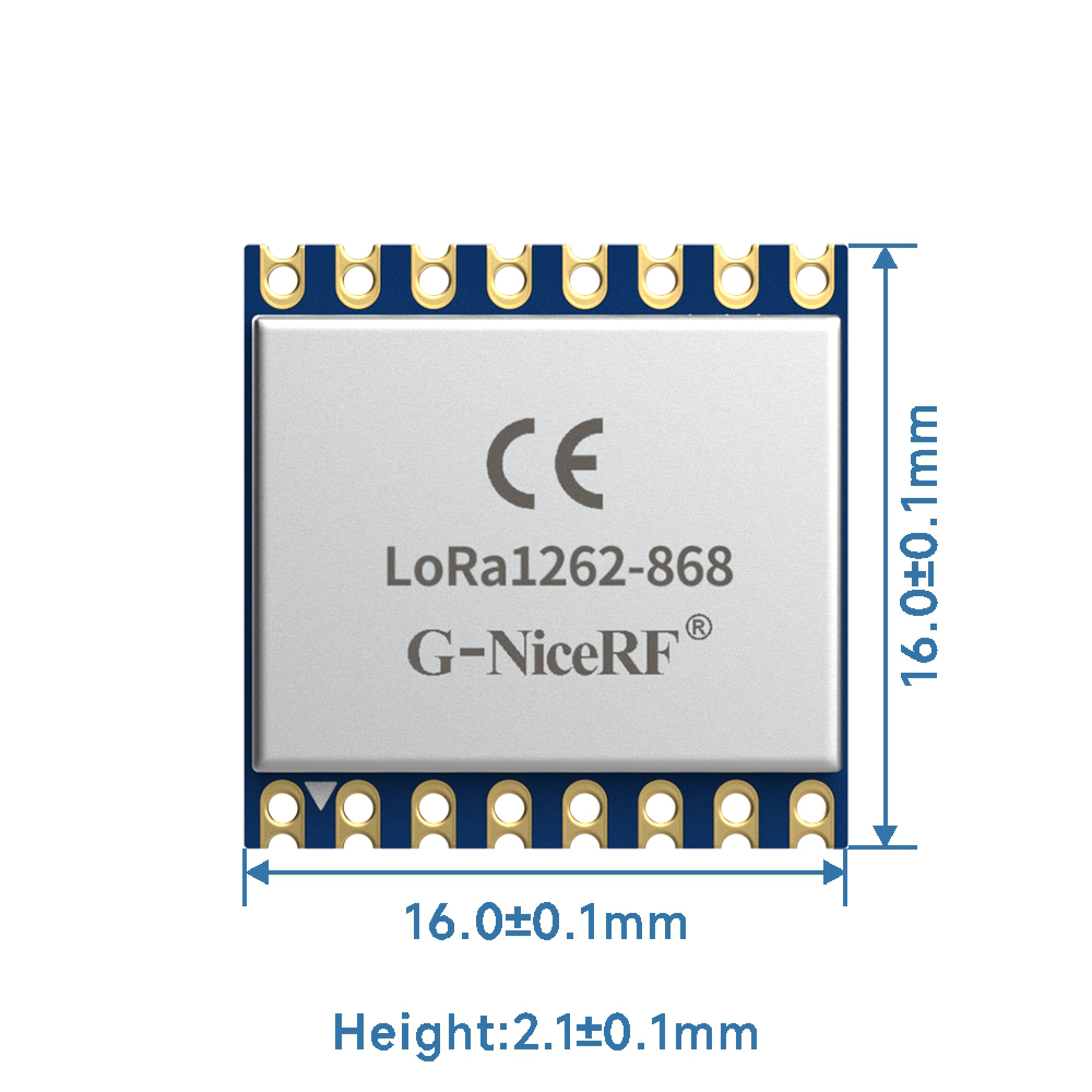 LoRa1262-868 : SX1262 160mW CE-RED Certified 868MHz LoRa Module With ...