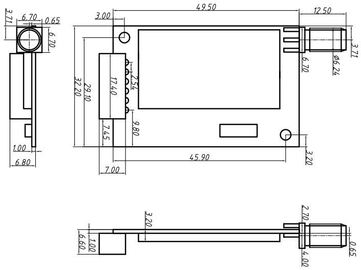 Transparent Wireless LoRa Module-100mW Mesh Network UART Modules ...