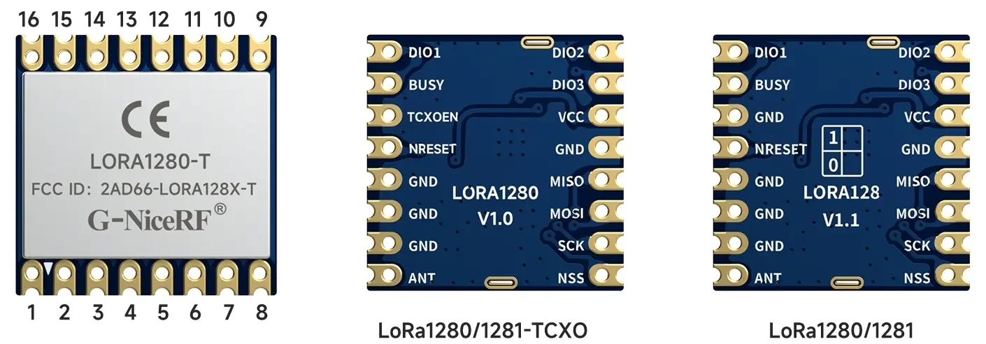 SX1280 2.4GHz TCXO Module-FCC ID & CE-RED-LoRa1280-T | G-NiceRF